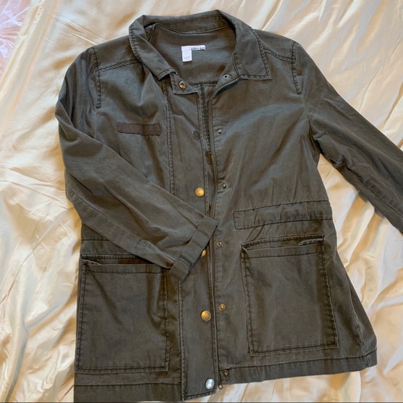 Jackets & Coats | Lightweight Grey Army Jacket | Poshmark
